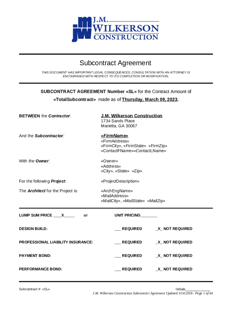Subcontract Services Agreement (Pro-Prime Contractor, With ... Doc ...