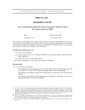 Fillable Online European Small Claim Forms - Scottish Courts Fax Email ...