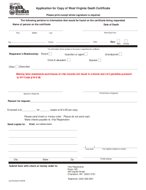 Fillable Online dhhr wv Authentication of documents: 2. Requirements ...