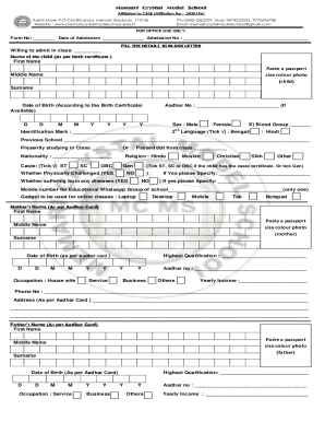 Fillable Online Paste a passport size colour photo (child) Paste a passport size ... Fax Email ...