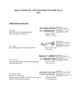 Fillable Online DoD AUTOMATIC TEST SYSTEMS MASTER PLAN - Osd.mil Fax ...