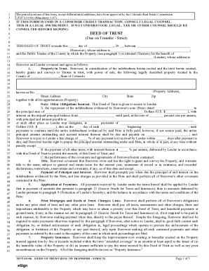 Fillable Online Deed of Trust Form - Fill Out and Sign Printable PDF Template Fax Email Print ...