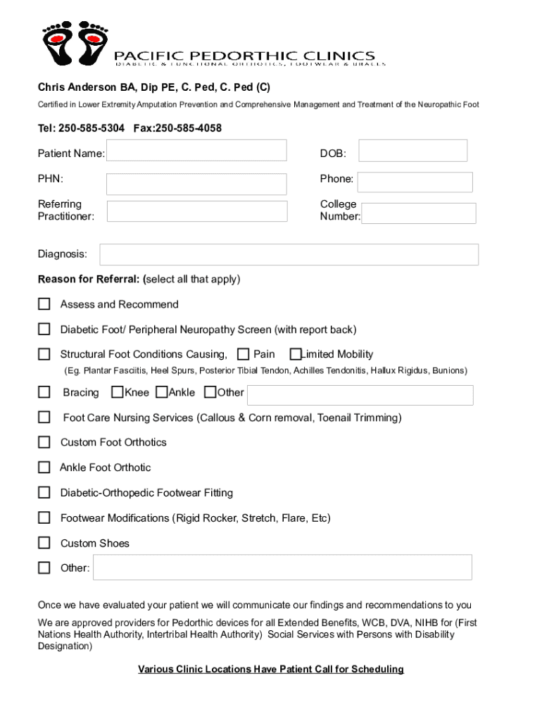 Fillable Online Refferal Form Fax Email Print - pdfFiller