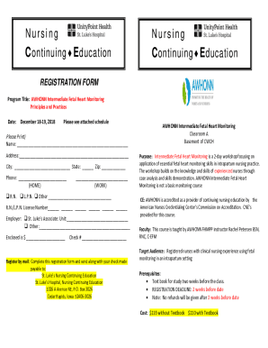 Fillable Online Fetal Heart Monitoring Resources - AWHONN Fax Email ...