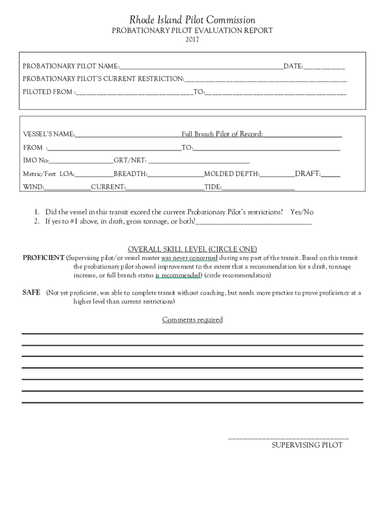 Fillable Online dem ri Ship PILOTS VIGIA (Pilot Vessel) Registered in Spain Fax Email Print ...