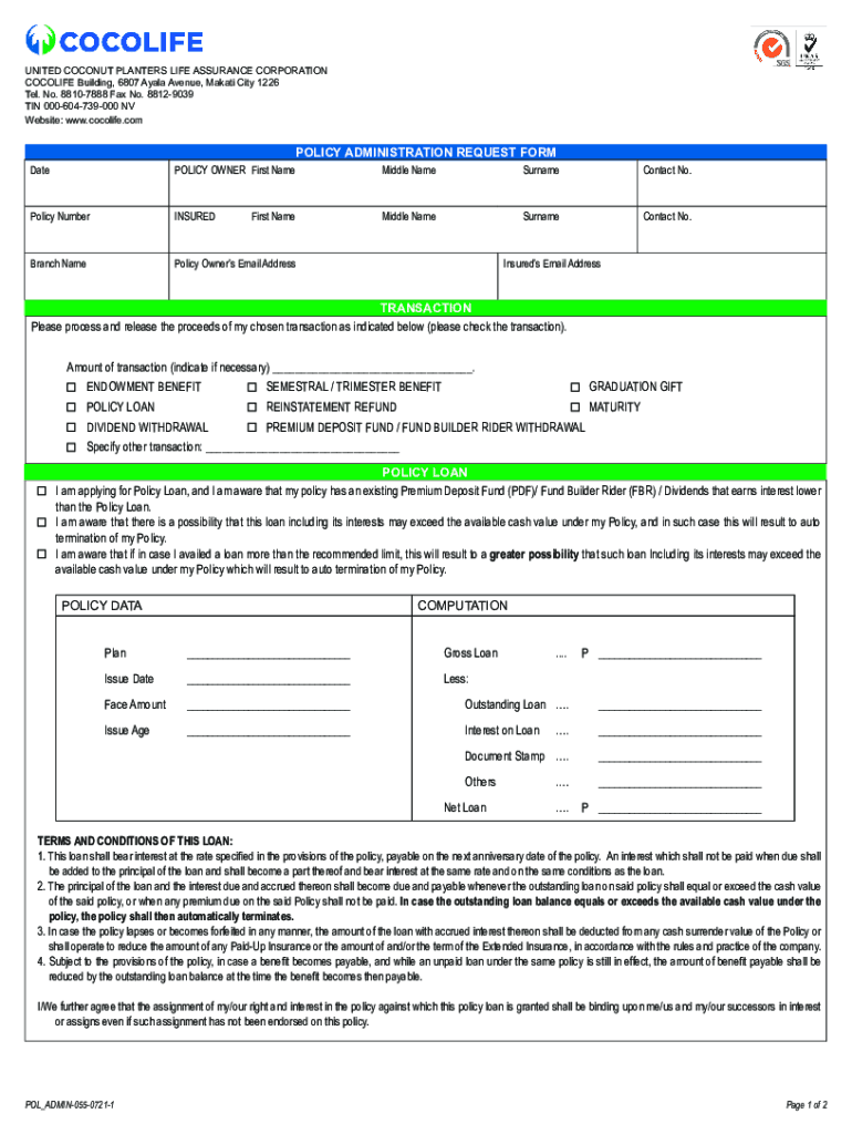 Fillable Online ABSOLUTE DEED OF ASSIGNMENT OF LIFE INSURANCE ... Fax ...