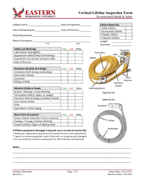 Fillable Online Vertical Lifeline Inspection Form.docx Fax Email Print ...