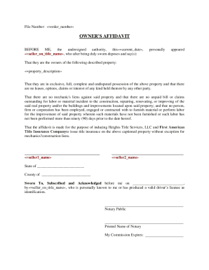 Fillable Online STATE OF INDIANA COUNTY OF MARION AFFIDAVIT OF ... Fax ...