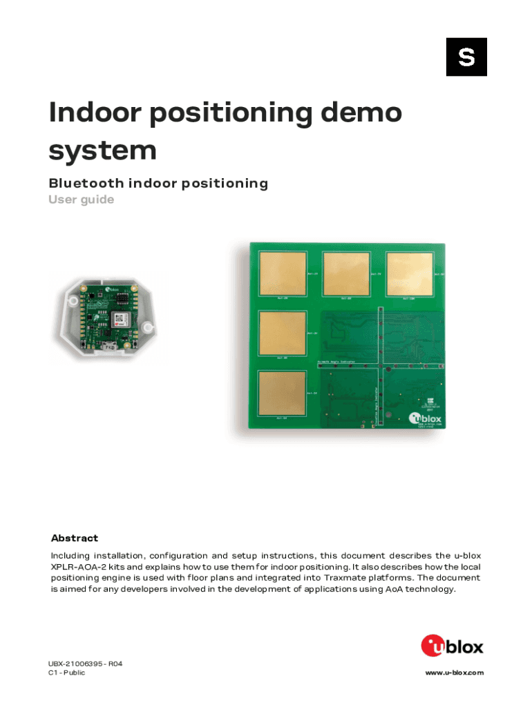 Fillable Online Indoor positioning demo system, user guide. Bluetooth indoor positioning Fax ...