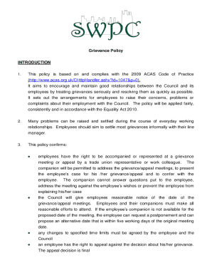Fillable Online Acas guide to discipline and grievances at work Fax ...