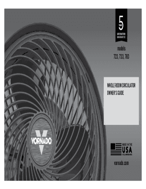 Fillable Online vornado air l l c 660 AE - Electric Fan - device.report ...