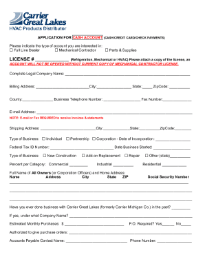 Fillable Online Please indicate the type of account you are interested in Fax Email Print ...