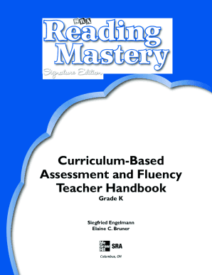 Fillable Online Sra Reading Mastery Signature Edition by Siegfried ...
