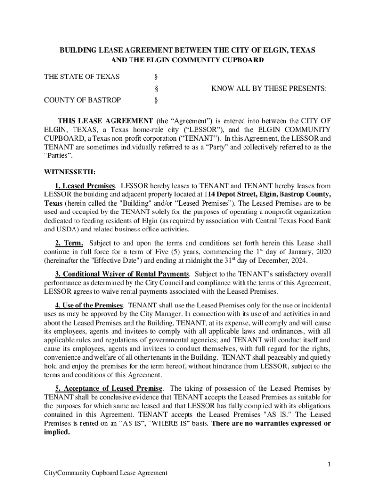 Fillable Online lease agreement - State Bar of Texas Fax Email Print - pdfFiller