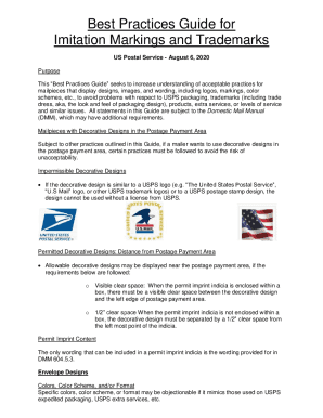 Fillable Online Best Practices Guide for Imitation Markings and ...