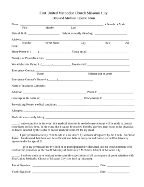 First United Methodist Church Missouri City Doc Template | pdfFiller