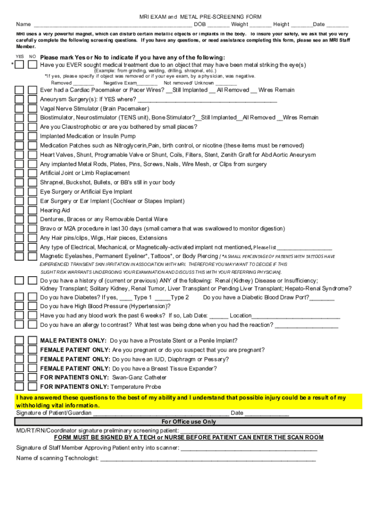 Fillable Online MR quiz questions - Magnets and Scanners - MRI ...