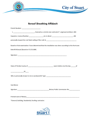 Fillable Online 7th Edition- Roof Sheathing Certification Inspection ...