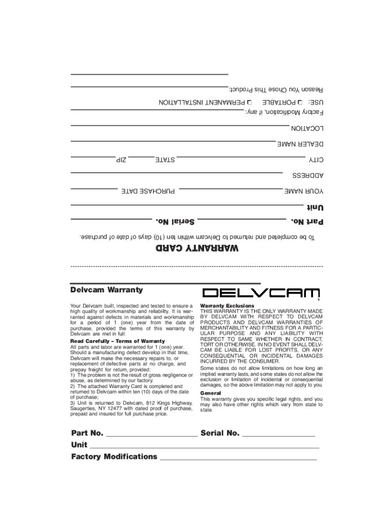 Fillable Online Ordering Parts: The Importance of Serial and Model Numbers Fax Email Print ...