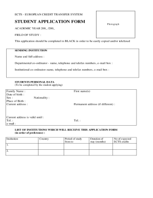 Fillable Online fme upc APPLICATION FORM ECTS + LEARNING AGREEMENT.DOC Fax Email Print - pdfFiller