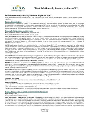 Fillable Online Form CRS ("Customer Relationship Summary") - T. Rowe Price Fax Email Print ...