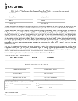 Fillable Online Assumption Agreement Commercials Contract Fax Email Print - pdfFiller