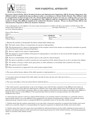 Fillable Online DF-004Non Parental Affidavit 2.doc Fax Email Print ...