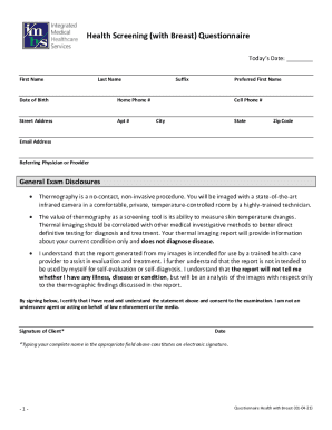 Fillable Online florida breast and cervical cancer early detection ...