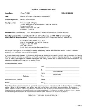 Fillable Online Procurement - VDACS - Virginia.gov Fax Email Print ...