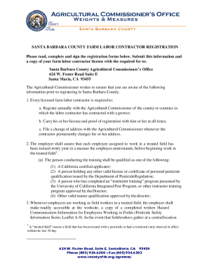 Fillable Online Santa Barbara County Farm Labor Contractor Registration ...