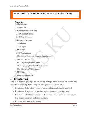 Fillable Online tbs uok edu Tally Page 1 of 90 Basic concept of ...