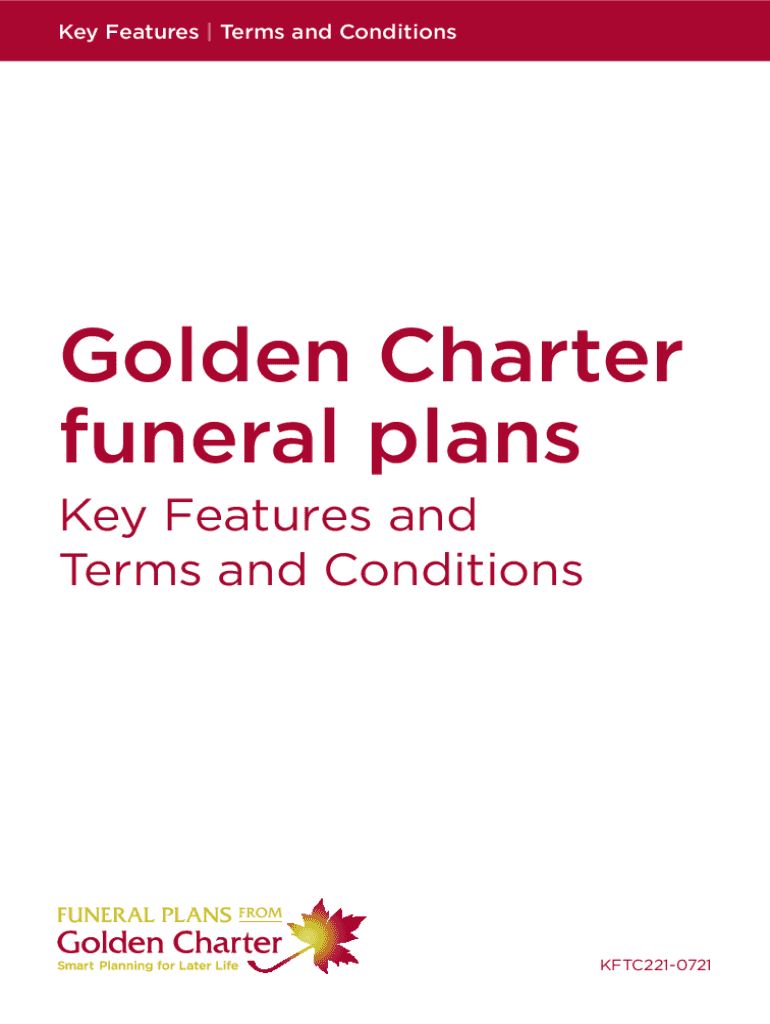 Fillable Online The Independent Way Funeral Plan from Golden Charter ...