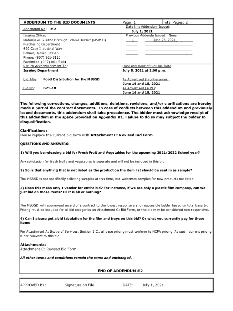 Fillable Online ADDENDUM #1 TO THE CONSTRUCTION DOCUMENTS For ... Fax ...