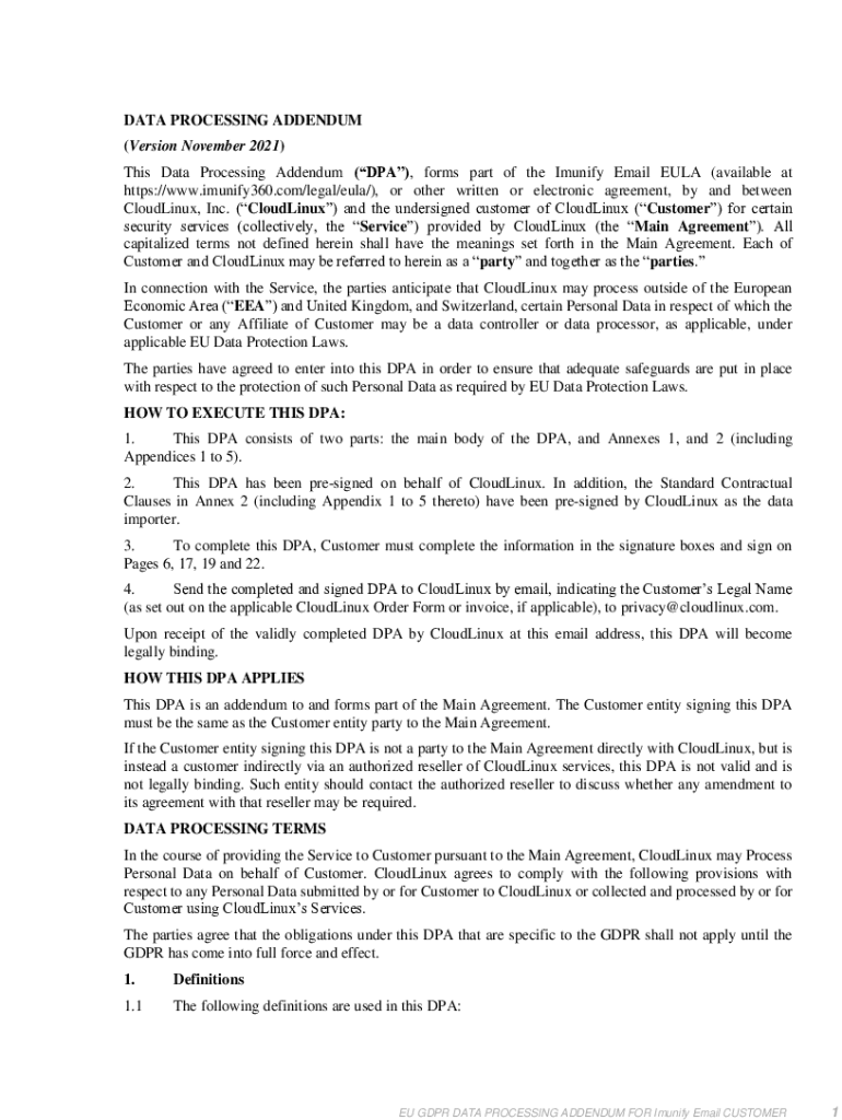 Fillable Online Data Protection Addendum (DPA) - Licensing Documents ...