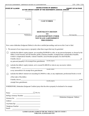 Fillable Online AFFIDAVIT FOR WAGE DEDUCTION ORDER Fax Email Print ...