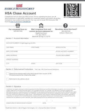 Fillable Online Health Savings Account (HSA) Distribution Request ... - eGain Fax Email Print ...