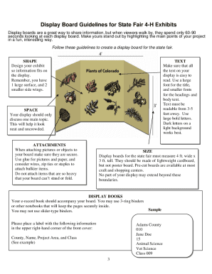 Fillable Online baca extension colostate Display Guidelines Simplified ...