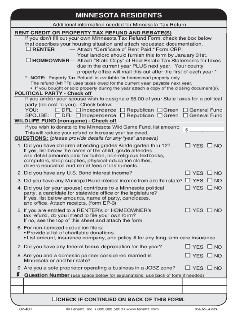 Fillable Online MINNESOTA RESIDENTS - Tangible Values Fax Email Print ...