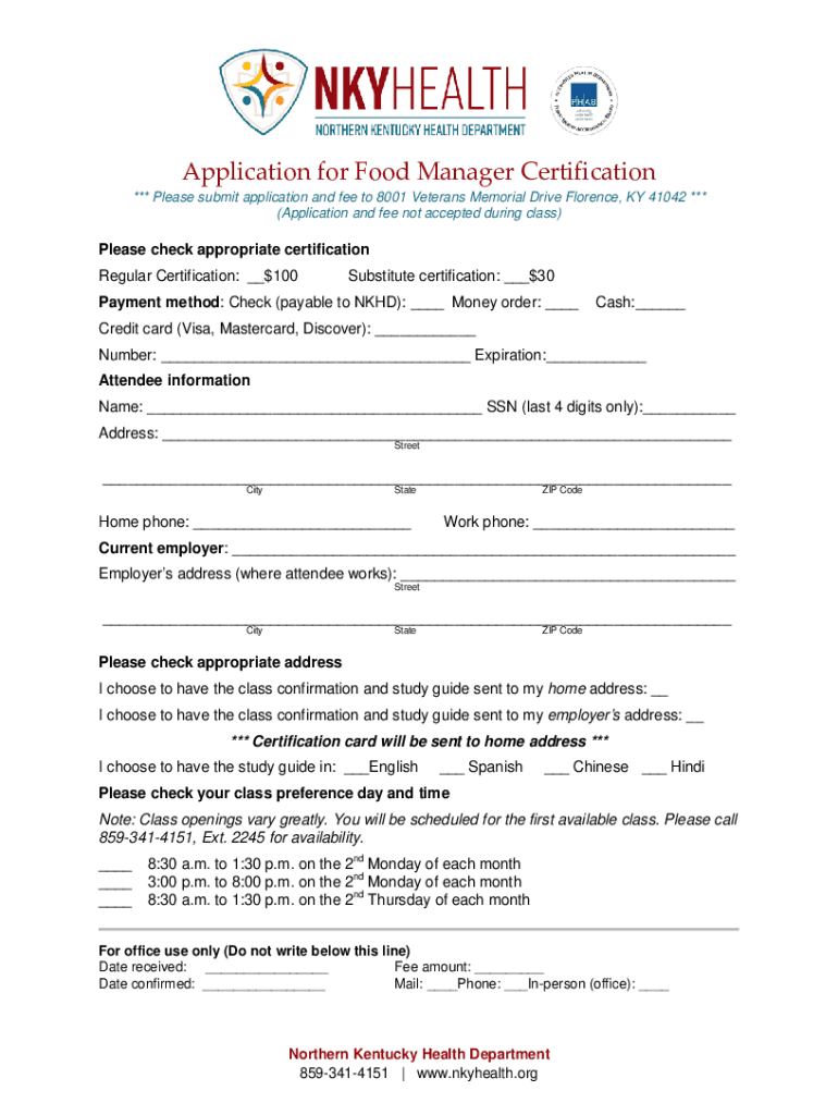 Fillable Online Food Safety Branch - Hawaii State Department of Health Fax Email Print - pdfFiller