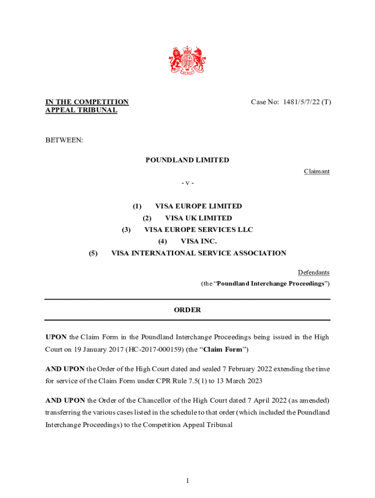 Fillable Online Order of the President (Amended Claim Form and Stay)24 F Fax Email Print - pdfFiller