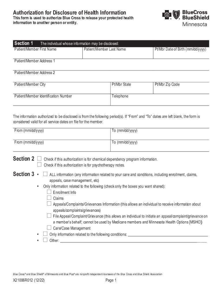 Fillable Online HIPAA Authorization for Use and Disclosure of PHI Fax ...