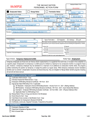 Fillable Online Navajo Nation Department of Personnel Management (DPM ...
