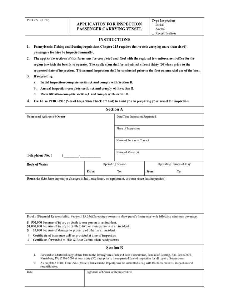 Fillable Online 58 Pa. Code115.5 - Certification of inspection Fax Email Print - pdfFiller