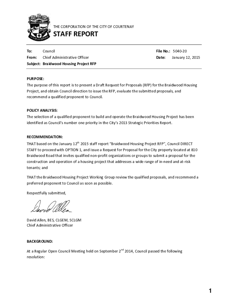 Fillable Online RUPCO's Response to Request for Qualifications (RFQ ...