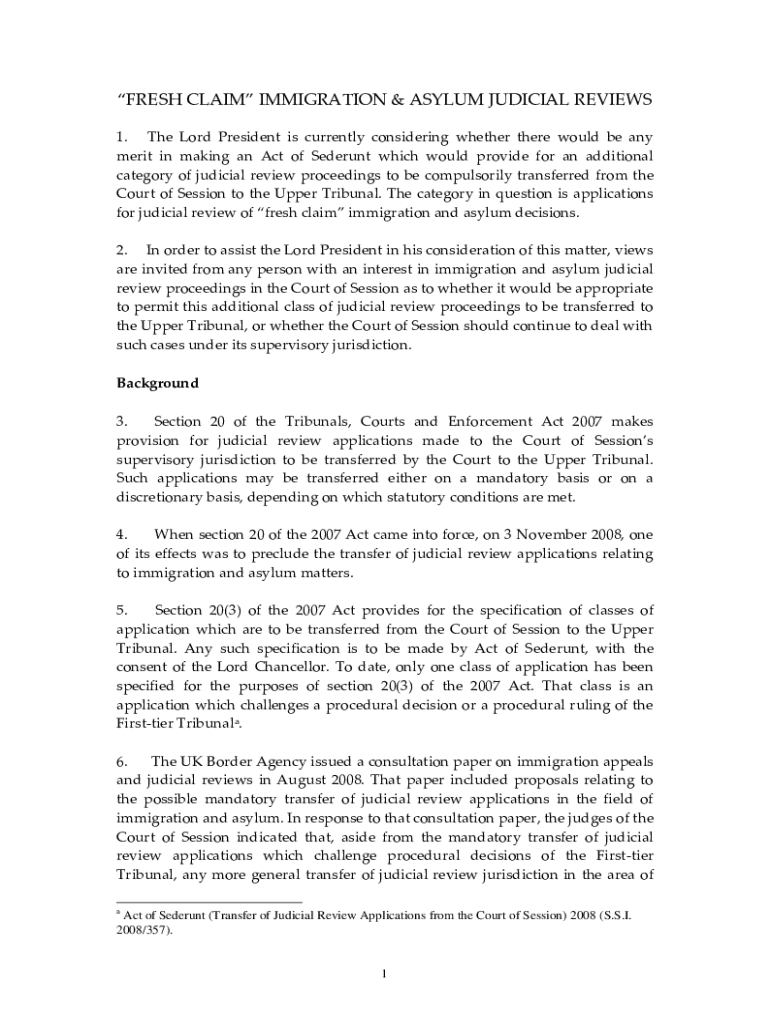 Fillable Online Fresh Claim for Asylum - Immigration Advice Service Fax ...