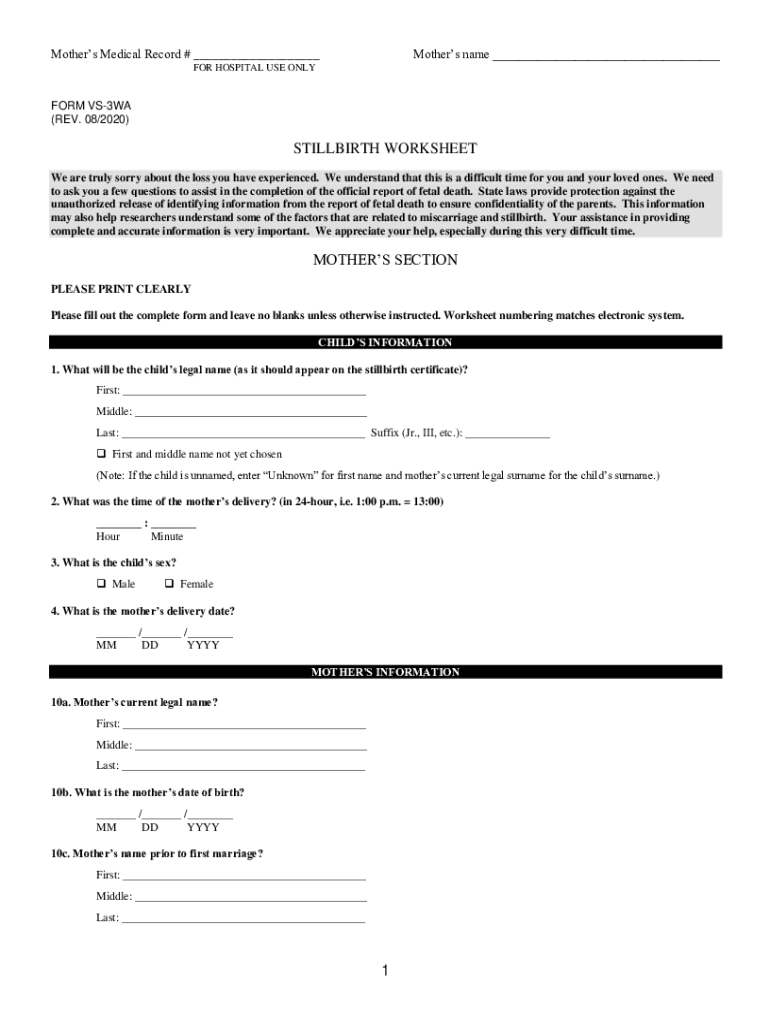 Fillable Online Guide for Homebirth and Non-Birthing Facility ...