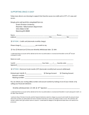 Fillable Online AUTOMATIC WITHDRAWAL FORM - ADV DEPT WEBSITE Rev 5/13 ...