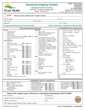 Fillable Online X-Ray / Fluoroscopy Ultrasound. AIC-167 FLUOROSCOPY ...