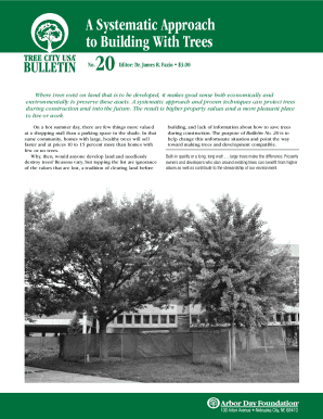 Fillable Online The Tree Protection Zone and the Critical Root Zone Fax ...