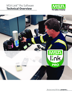 Fillable Online MSA Link Pro Software Application Fax Email Print ...